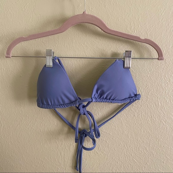SHEIN | Swim | Brand New Dusty Blue Basic Triangle Bikini Top | Poshmark
